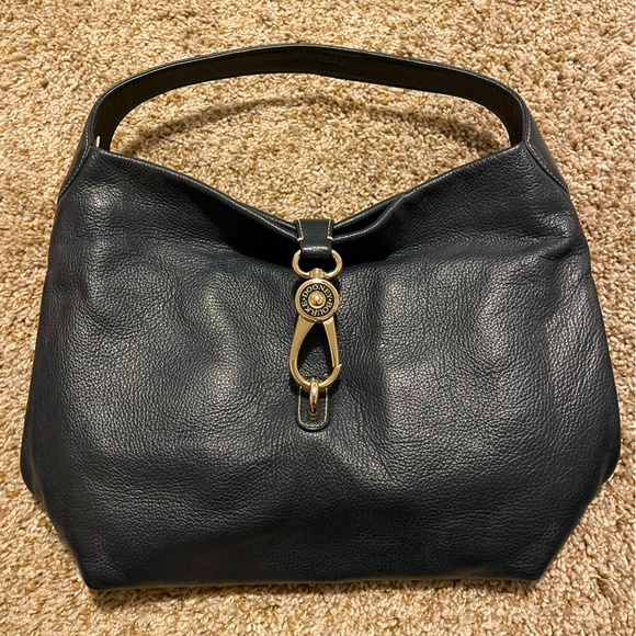 Dooney & Bourke | Bags | Dooney Bourke Logo Lock Shoulder Bag In Dark ...
